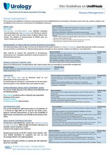 EAU Guidelines on Urolithiasis II - Urology Cheatsheets