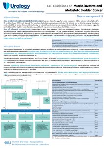EAU Guidelines on Muscle-Invasive Bladder Cancer IV - Urology Cheatsheets